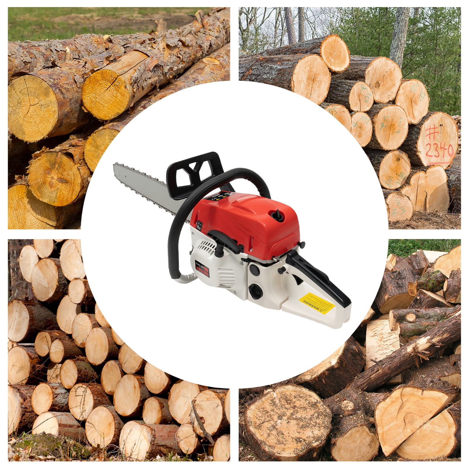 Gas Chainsaw 52cc, 22-Inch Professional Grade Bar & Chain, Heavy-Duty ...