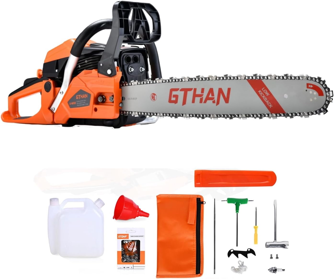 Gas Chainsaw 62cc 20 Inch Chain Saw 2-Stroke Chainsaw Gas Powered 4.2hp ...