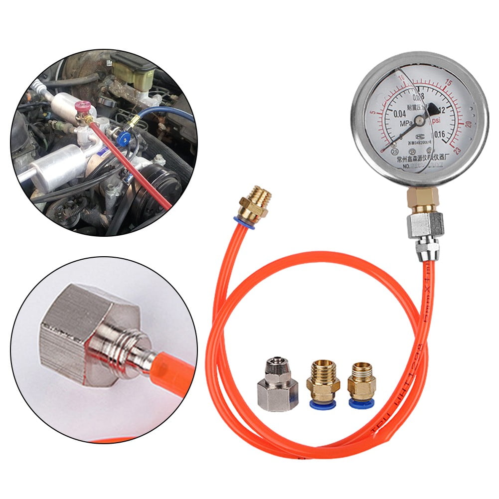 Gas Check Tool Kit Pressure Gauge 600MM Kit Metal Pressure Tester Gauge ...