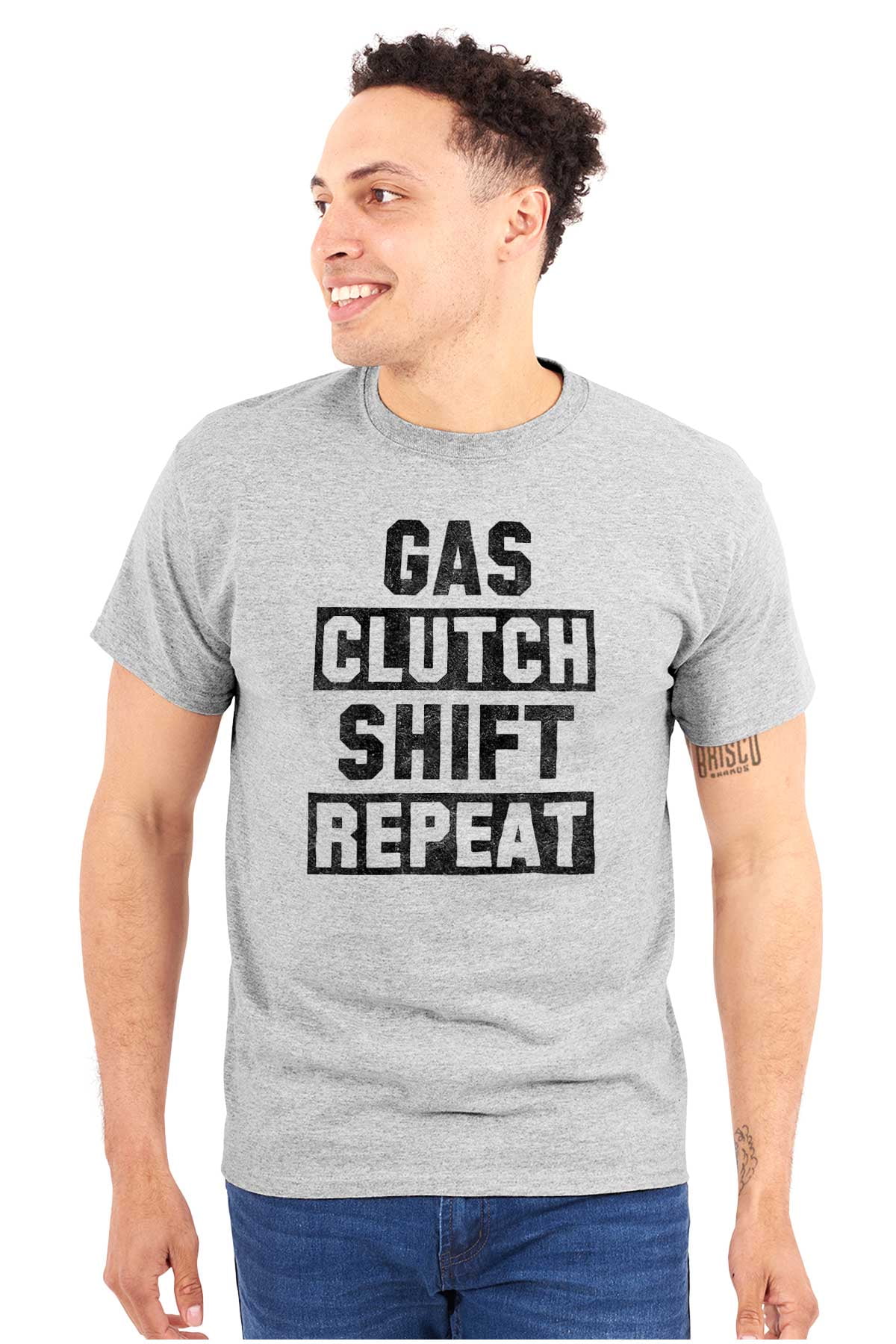 Gas Clutch Shift Repeat Stick Drive Men's Graphic T Shirt Tees Brisco ...