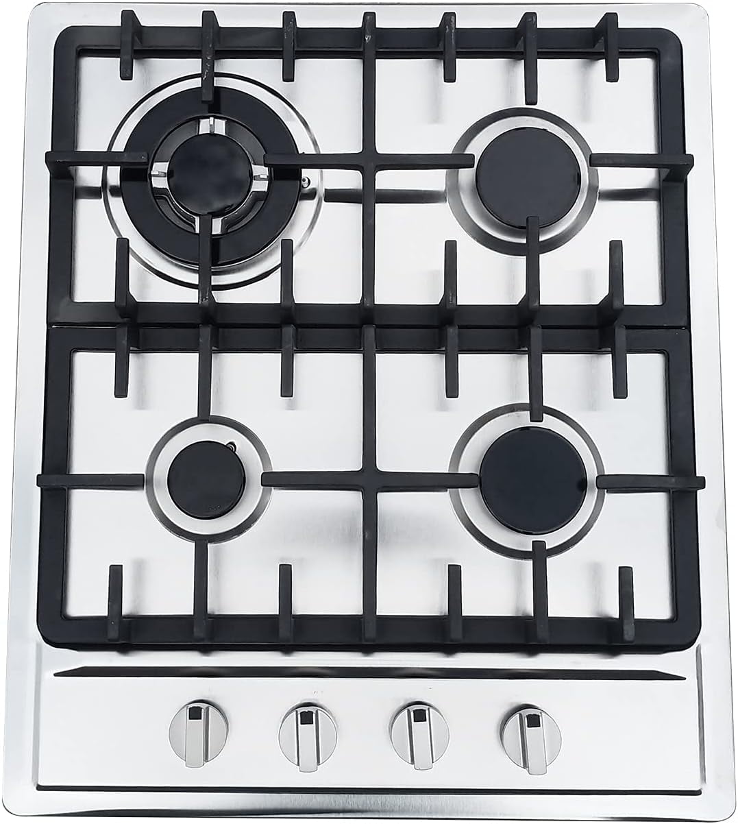 Gas Cooktop, 4 Burners Gas Cooktop Stove Top for LPG/NG Dual Fuel ...