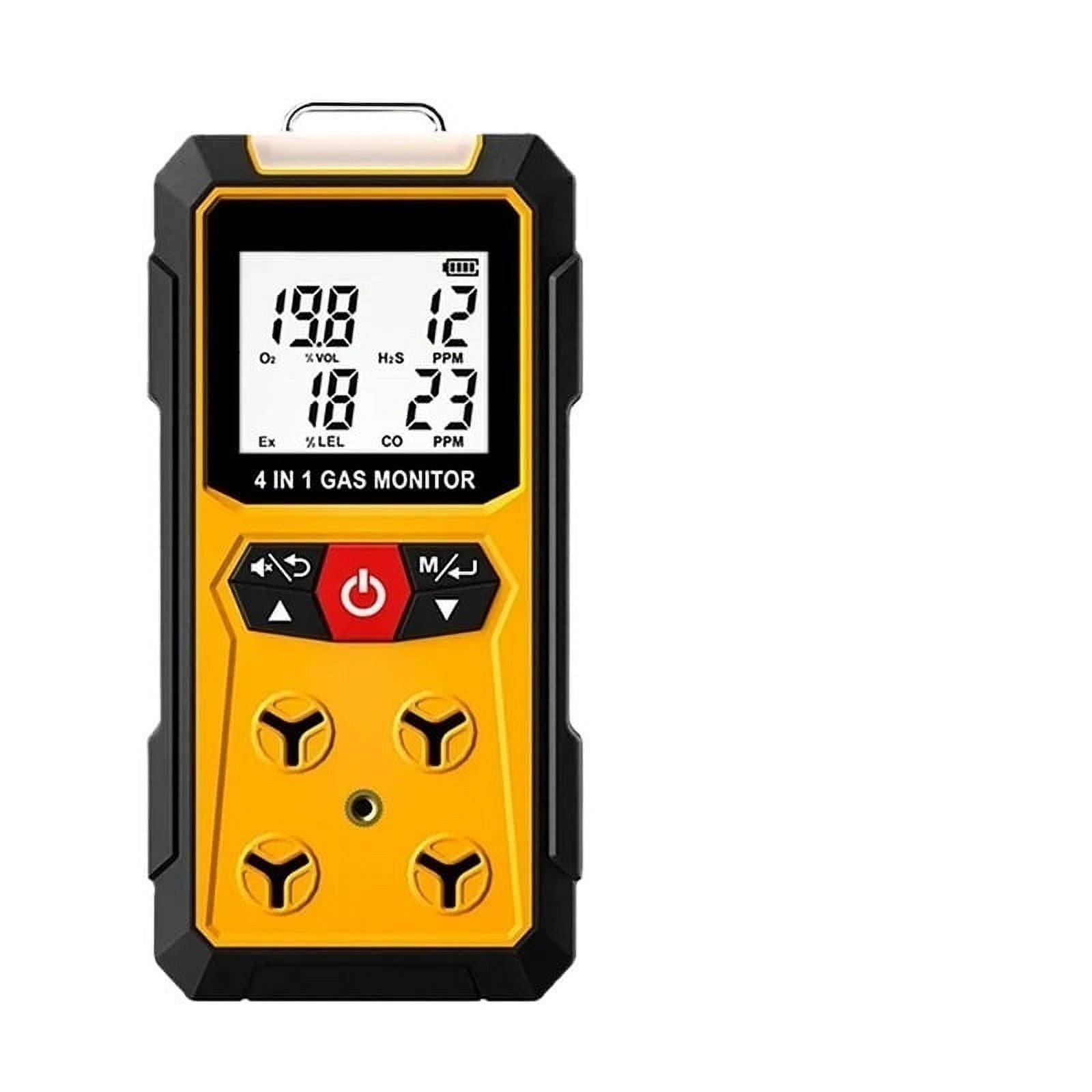 Gas Detector Meter 4 in 1 Oxygen O2 Carbon Monoxide CO H2S Ex ...