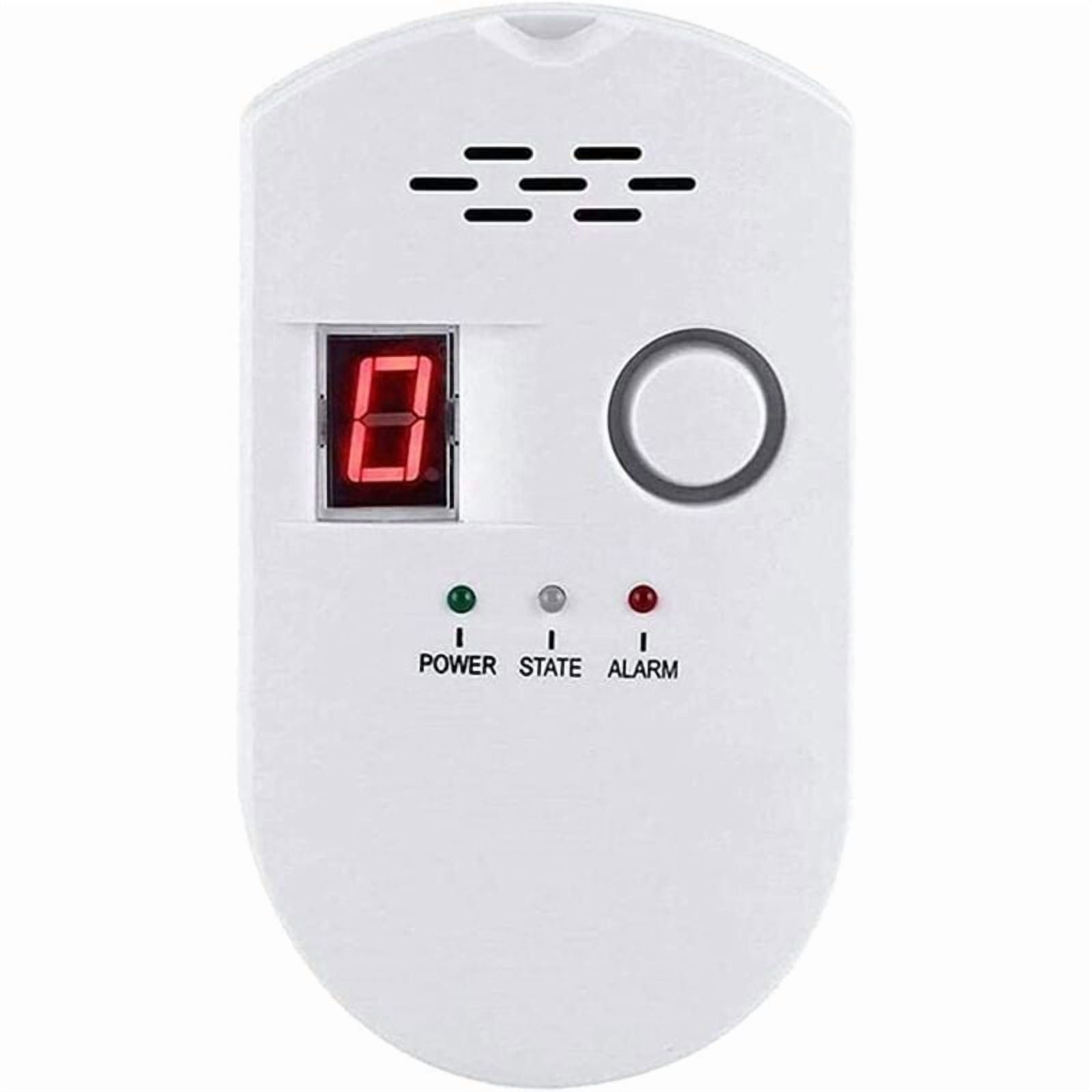 Gas Detector for LPG/Natural Gas/Coal Gas, Plug-in Sensor Monitor with ...