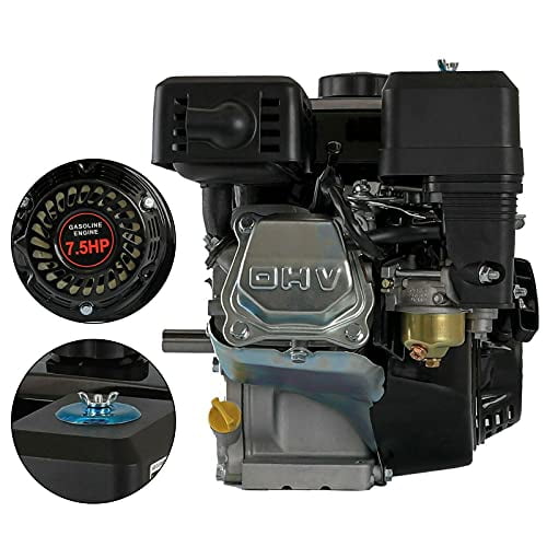 Gas Engine, 210CC 7.5 HP 4 Stroke Gasoline Motor Engine Recoil Start Go ...