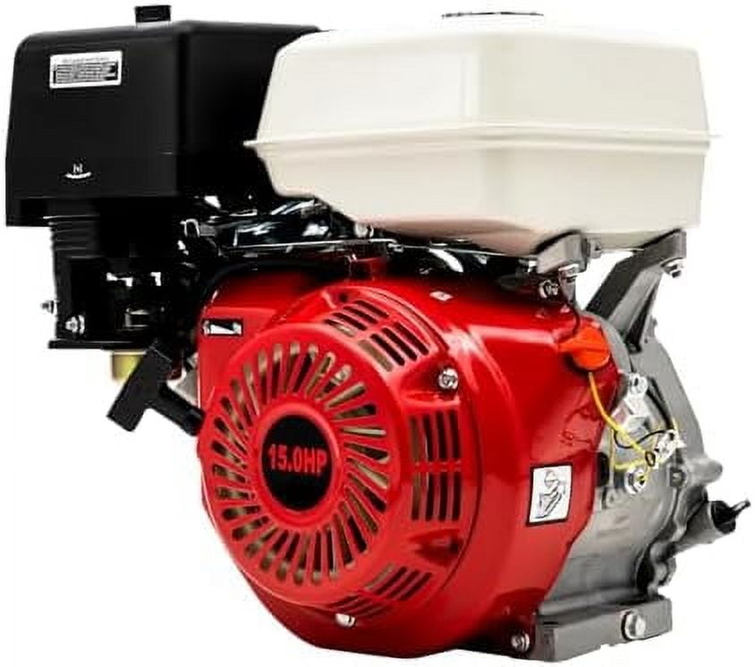 Gas Engine, 420CC 15 HP 4 Stroke OHV Horizontal Gas Engine Recoil Start,Go Kart Log Splitter ...