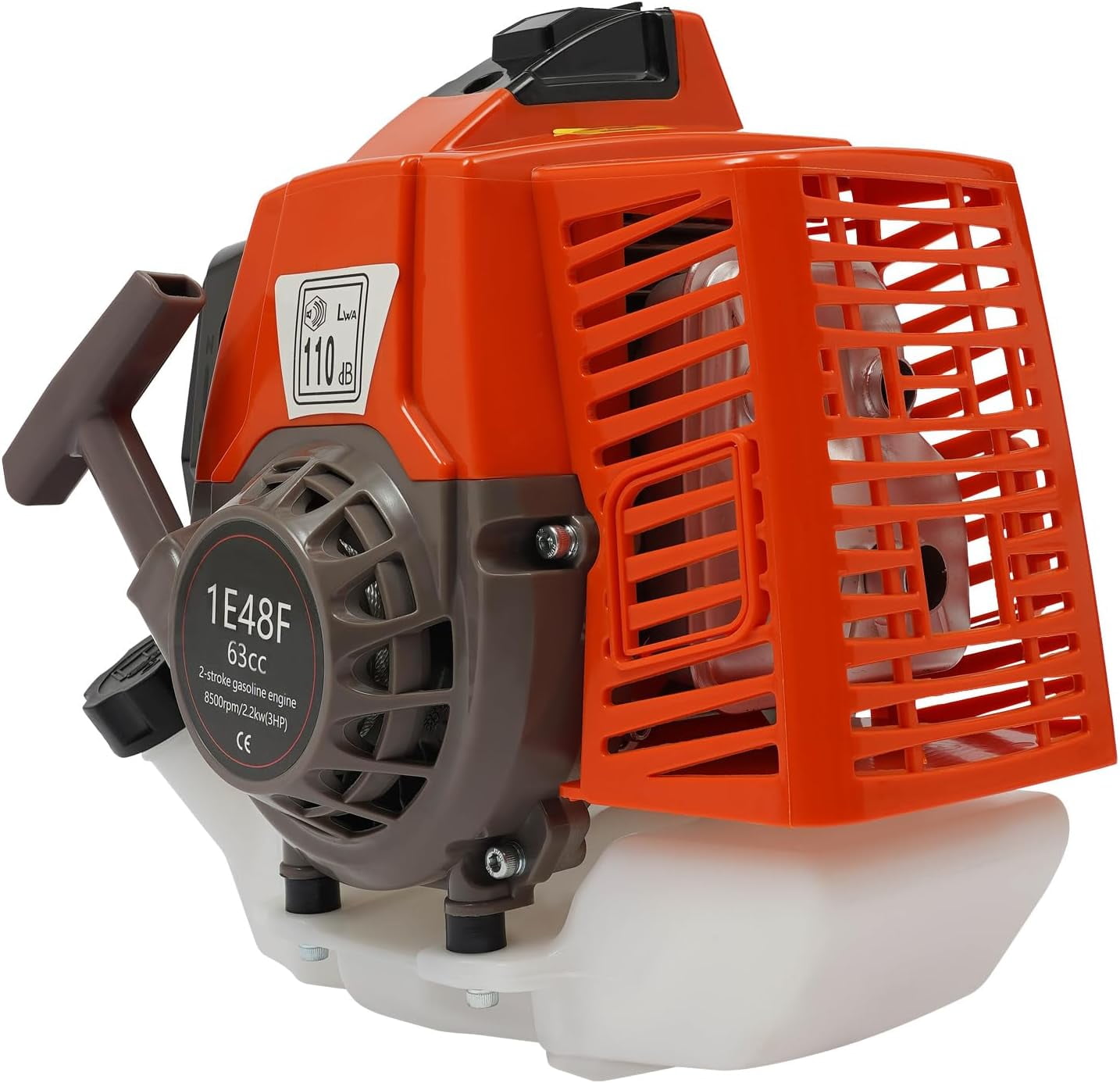 Gas Engine 63CC 2-Stroke, 3HP Engine Motor Single-Cylinder Gas Engine ...