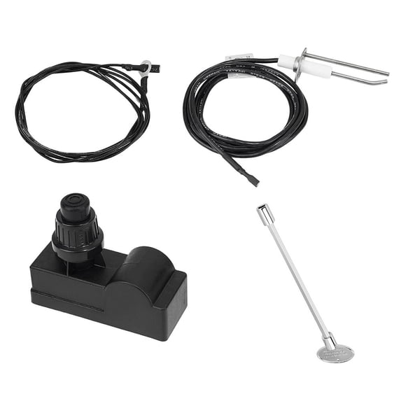 Gas Fire Basin Push-Button Ignition Kit With Valve Key And Ground And ...