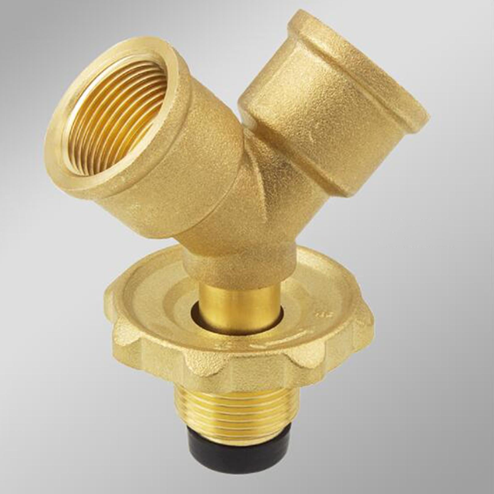 Gas Fitting Tee Adapter Splitter Gas Adapter Tee Connector 1 in 2 ...