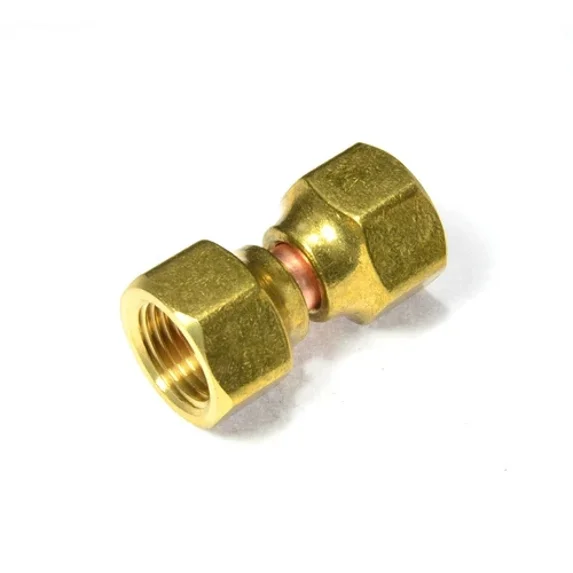 Gas Flare Swivel Female Coupling 3/8 Sae 45 Tube Union Nut Propane Natural Hvac - Walmart.com