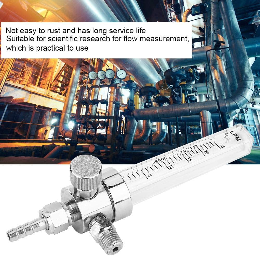 Gas Flow Meter, WL-12 Tube Type Copper Chrome Plated Air Gas Flowmeter ...