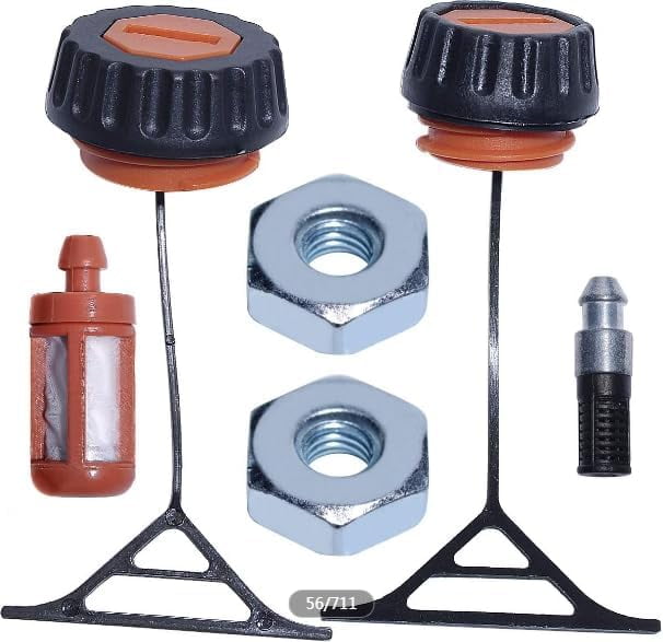 Gas Fuel Oil Cap Kit Replacement For 020 028 AV Super 036 046 Chainsaw ...