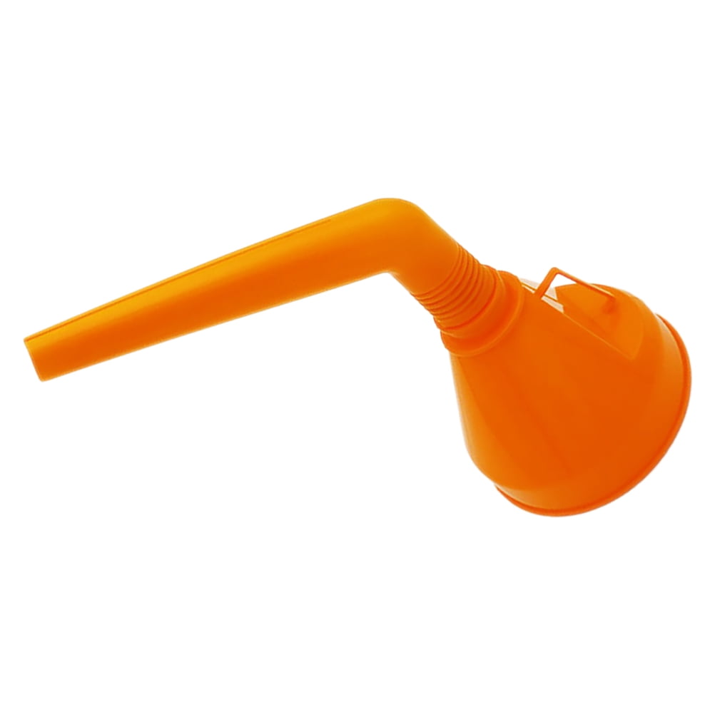 Gas Funnel for Lawn Mower Flexible Funnels Automotive Use Tank Orange ...
