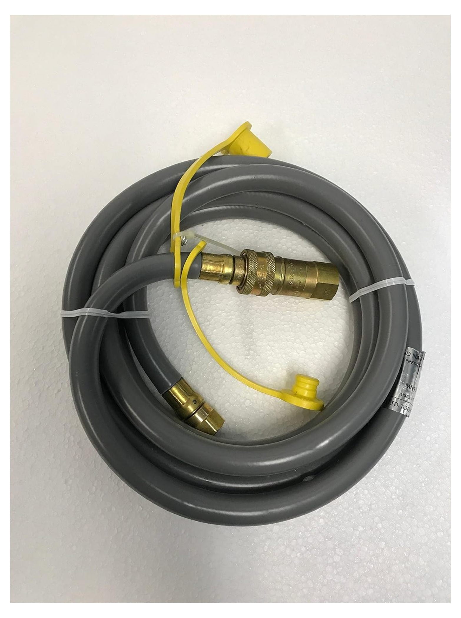Gas Grill Natural or Propane Grey 10' Hose Assembly Low Pressure ...