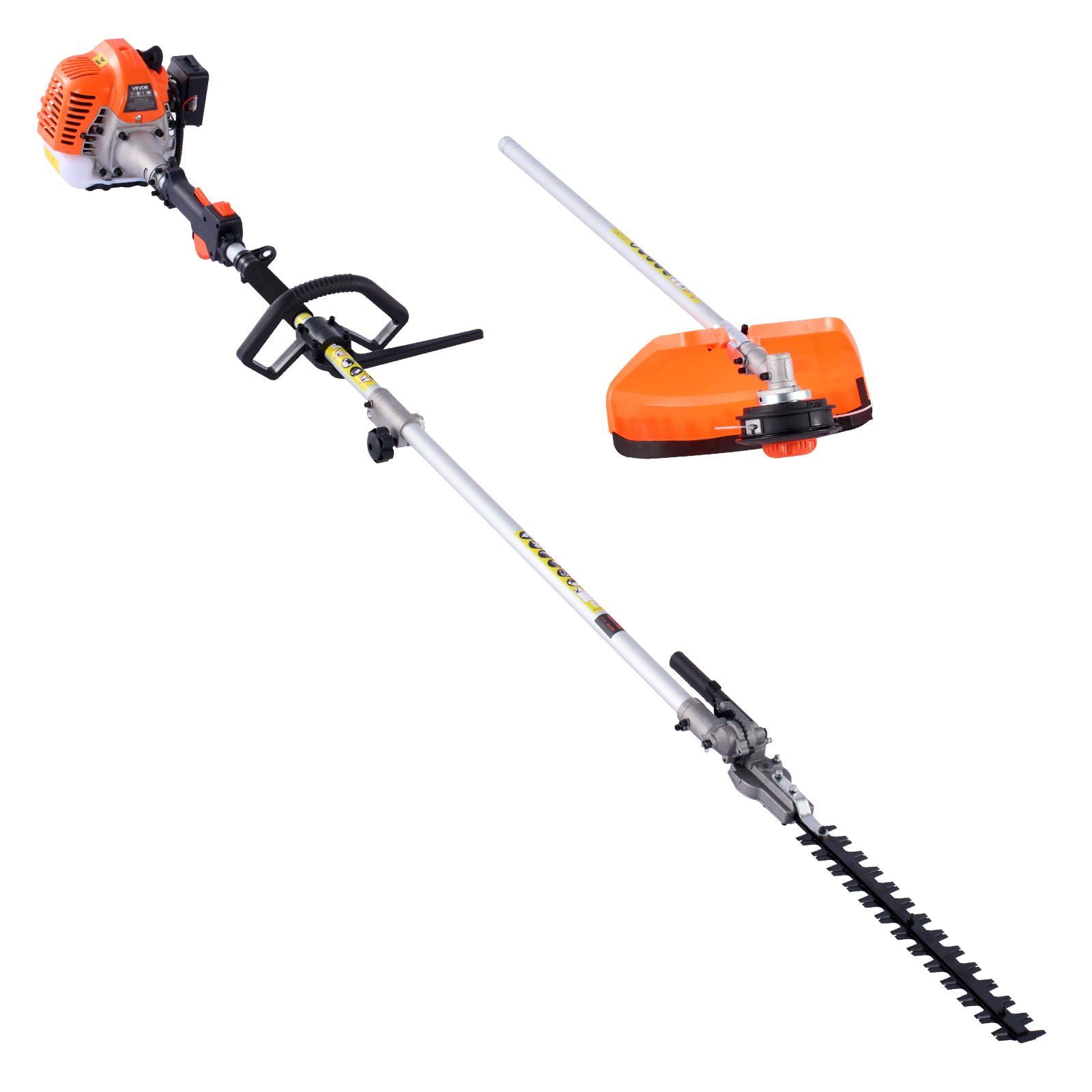 Gas Hedge Trimmer, 2-Cycle 26cc 4-in-1 Multi-Tool with Protective Gear ...