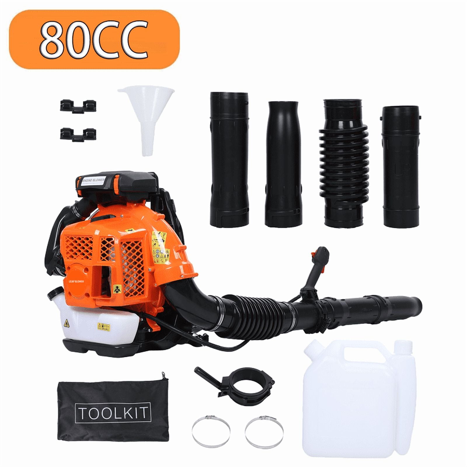 Gas Leaf Blower, 80CC 4.8 HP 2 Stroke Backpack Leaf Blower with 900 CFM ...