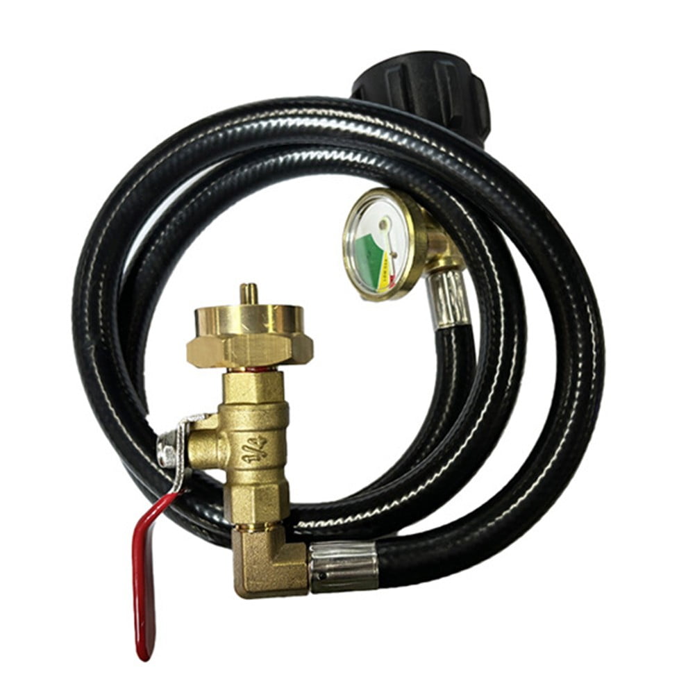 Gas Line Extension Hose QCC With Pressure Gauge And On Off Control ...