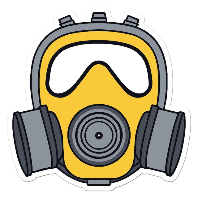Gas Mask Apocalypse Sticker Phone Decal Water Bottle Stickers Car ...