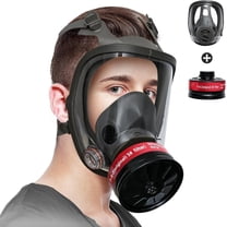 XINBTK Full Face Respirator Reusable Gas Mask, Survival Nuclear and ...