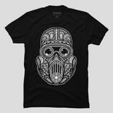 Gas Mask Tribal Post-Apocalyptic Art - Trending Now, H29267 T-Shirt ...