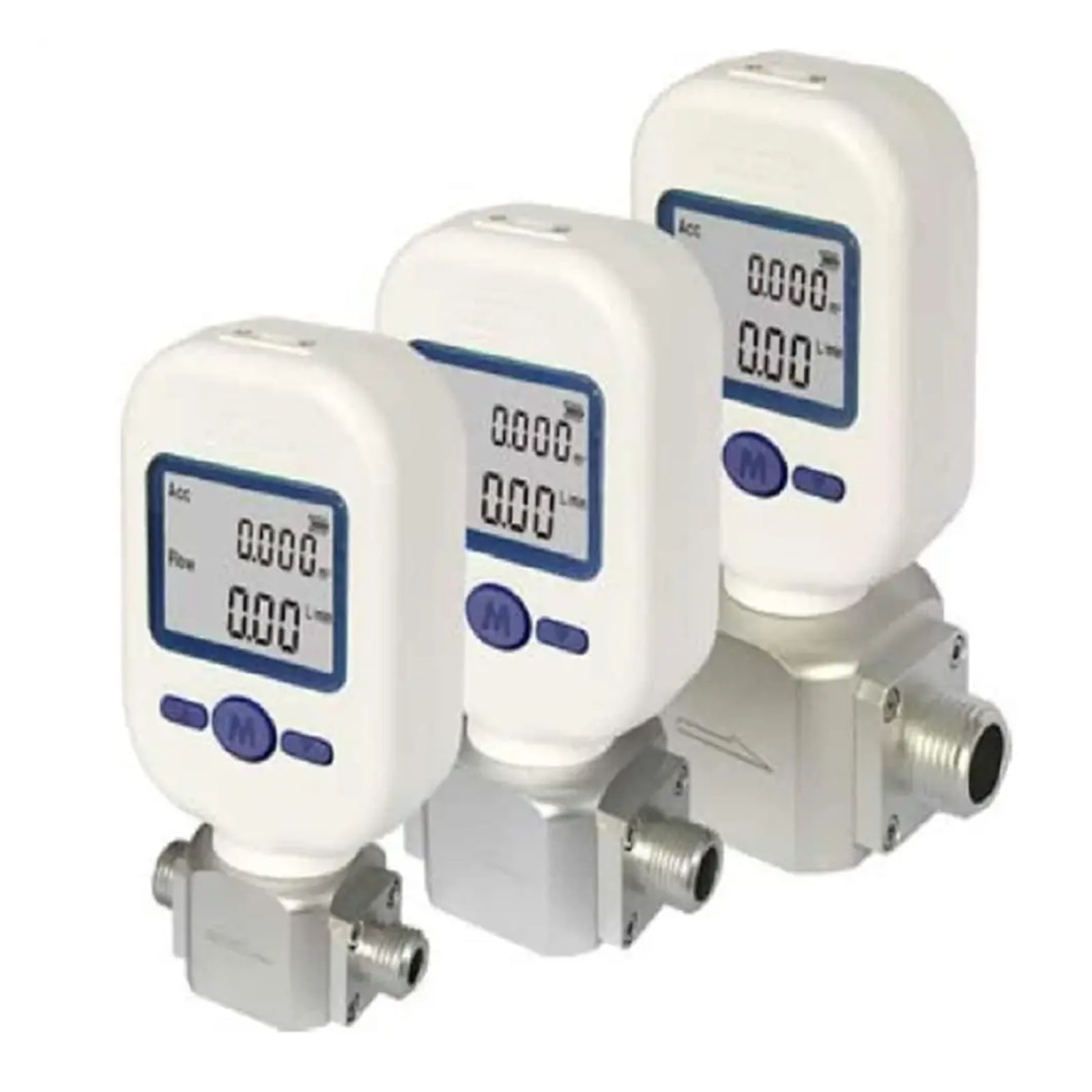 Gas Mass Flow Meter Tester Portable Air Nitrogen Oxygen Rate Meter 0 ...