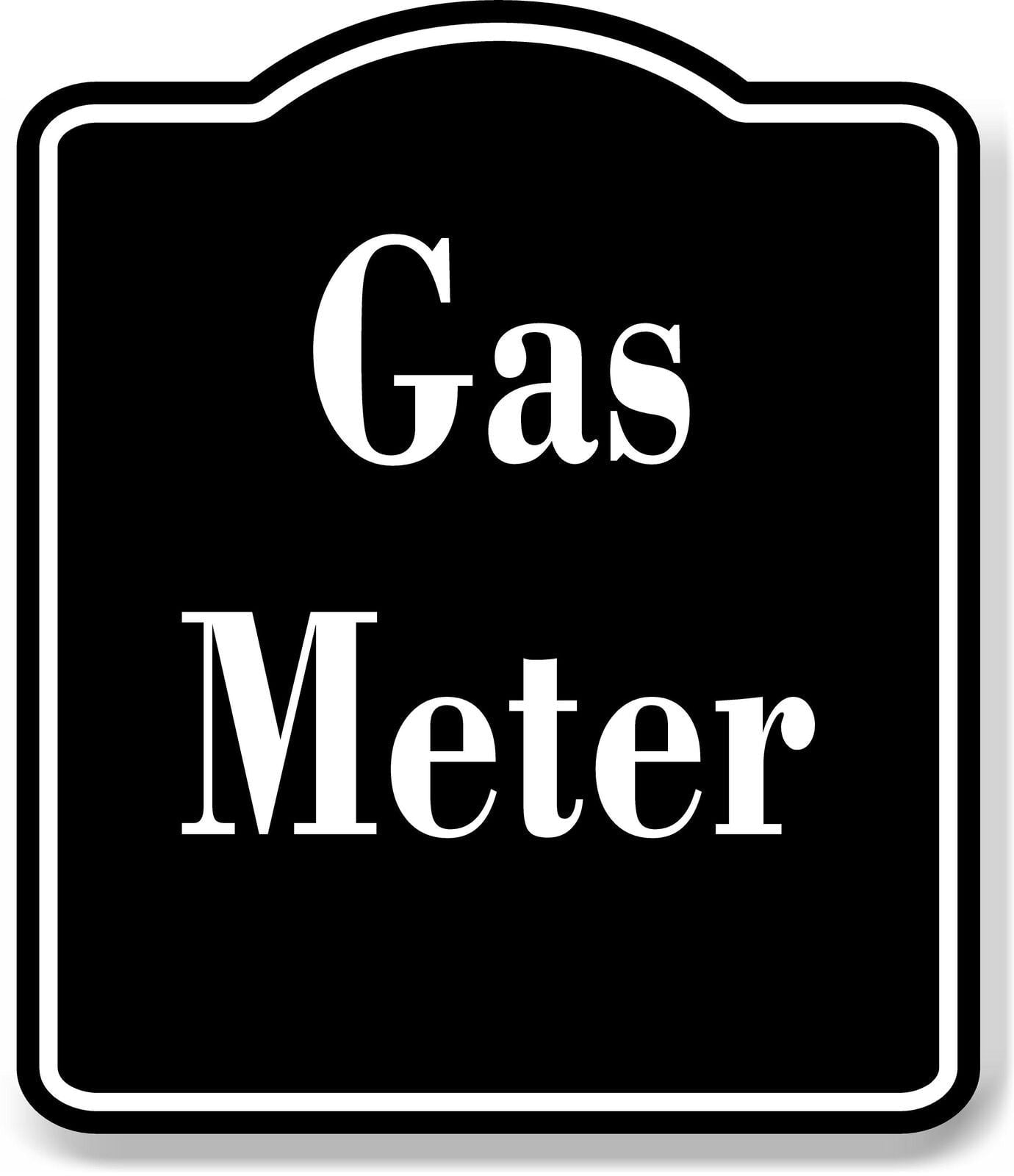 Gas Meter BLACK Aluminum Composite Sign, 20"x24" - Walmart.com
