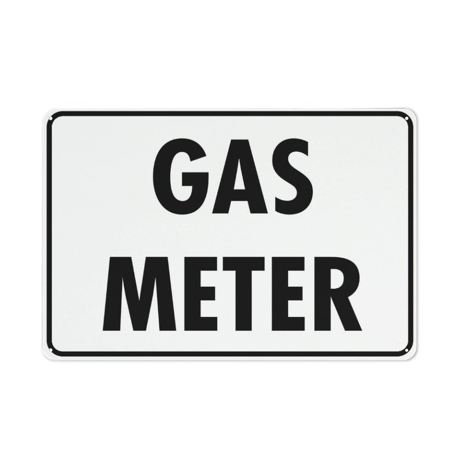 Gas Meter Sign Signs Outdoor, Uv Printed Aluminum 12 X 8 In ...