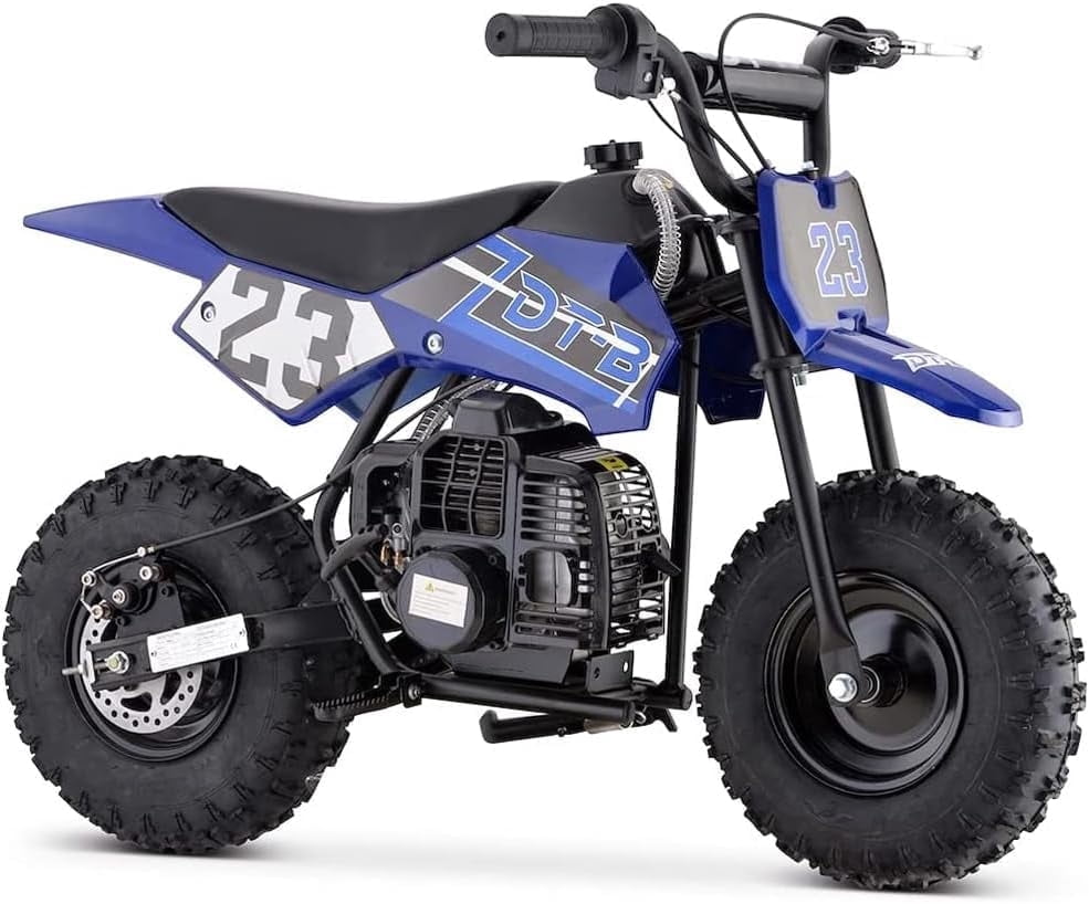 QEASET 49CC Gas Powered Mini Bike, 2-Stroke, up to 20Mph, EPA Approved ...