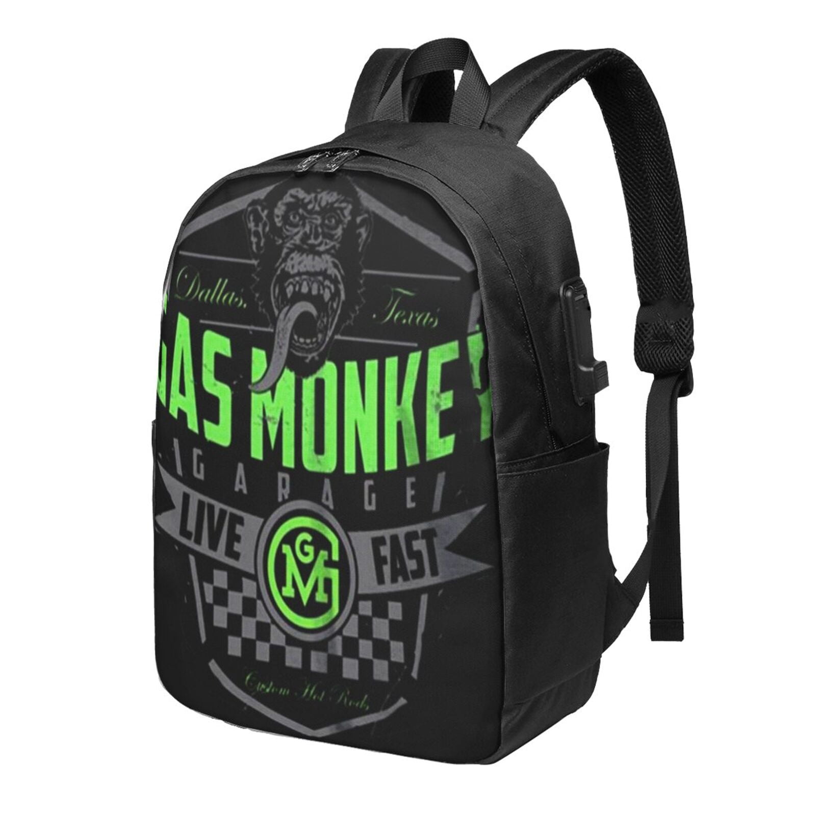 Gas Monkey Garage 'Live Fast' Backpack Fashion Travel Backpack Laptop ...