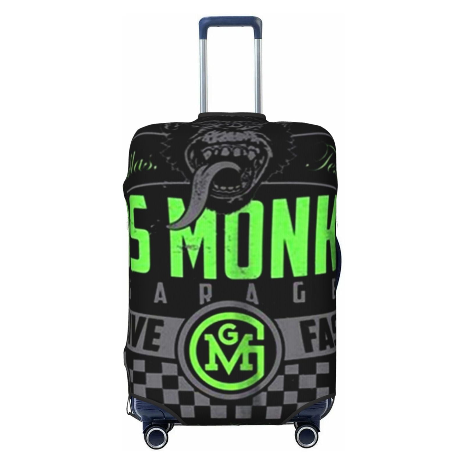 Gas Monkey Garage 'Live Fast' Luggage Cover Approved Travel Suitcase ...