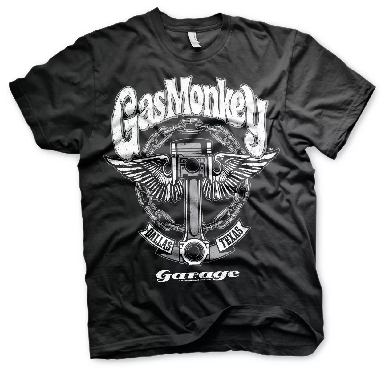 Gas Monkey Garage T-Shirt Big Piston GMG Fast n Loud - Walmart.com