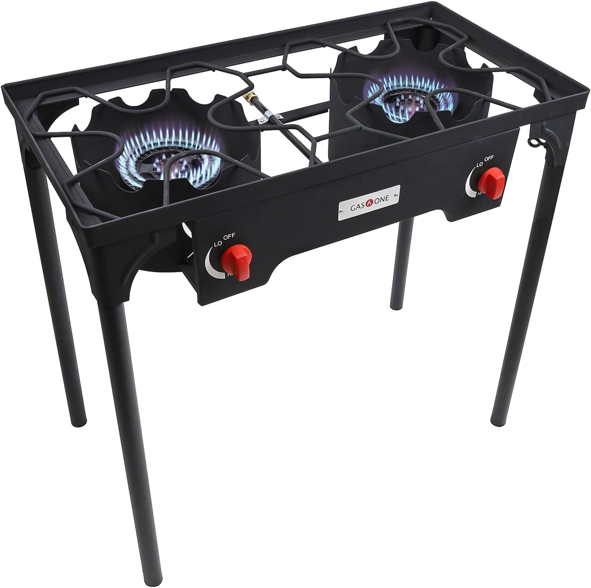 Gas One B-4545A Propane Double Burner Camp Stove Outdoor High Pressure ...