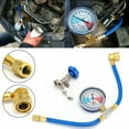 Gas Open Valve Car Air Conditioner Refill Recharge Gauge with Hose For ...