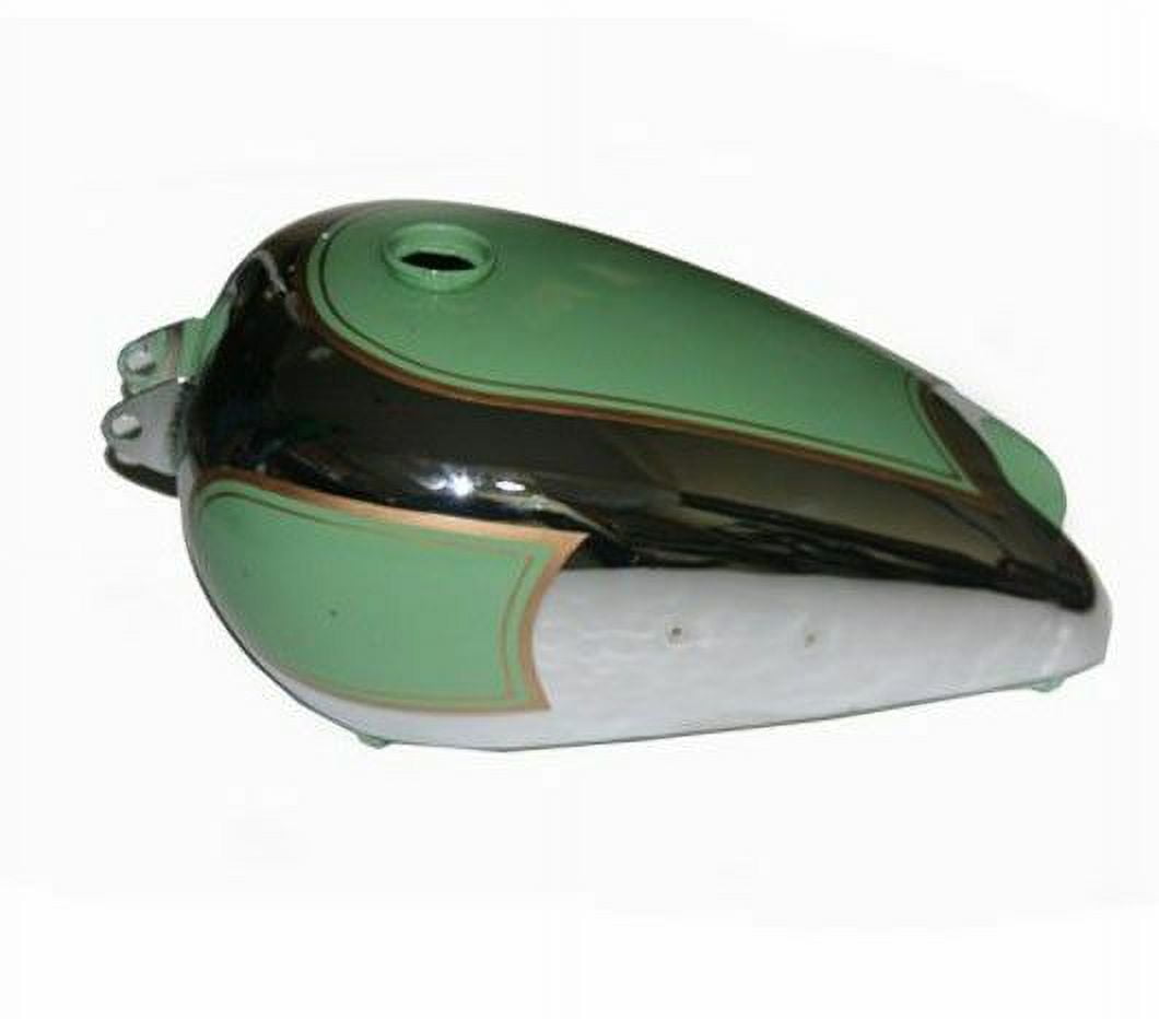 Gas Petrol Fuel Tank Chrome Plated Green Paint Vintage 1947 Bsa B31 ...