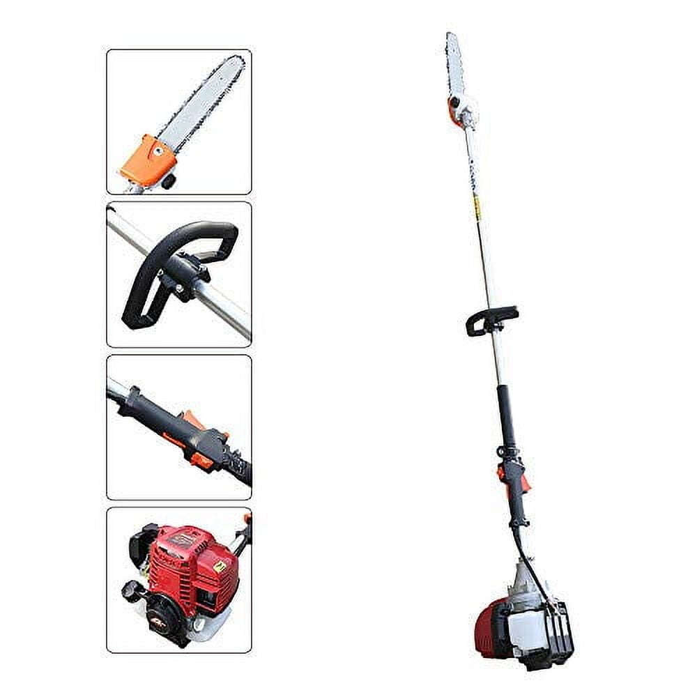 Gas Pole Saw, 37CC 4-Cycle Powerful Pruner, Cordless Gas Long Reach ...
