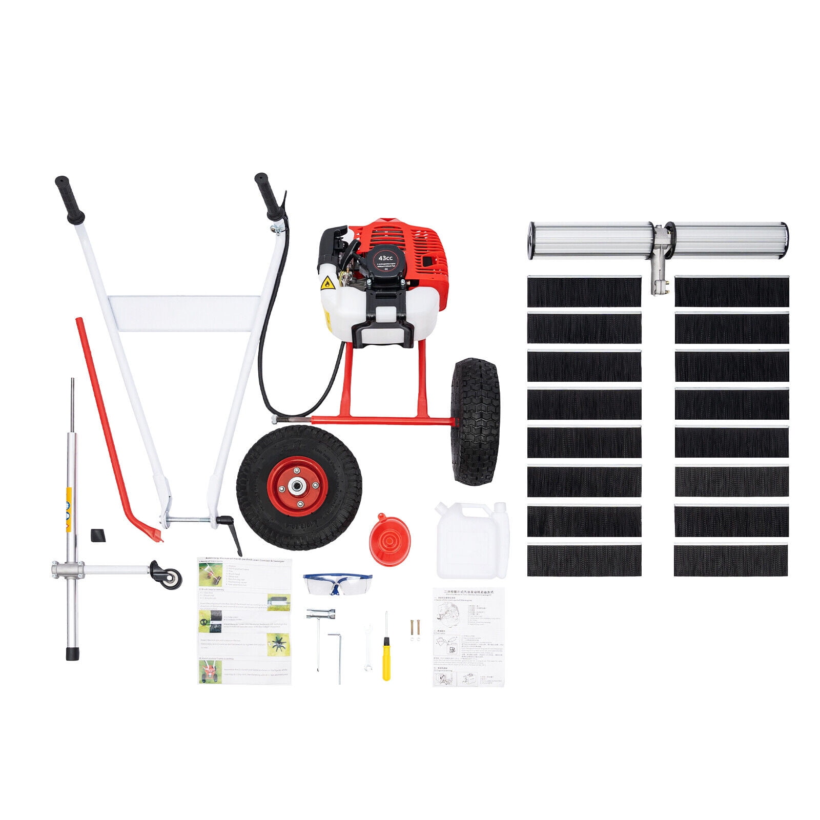 Gas Power Sweeper Large With High-powered Two-stroke Engine Capacity ...