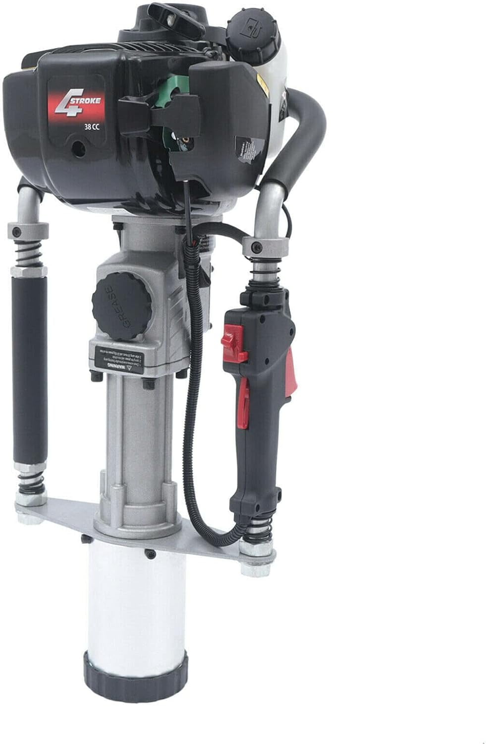 Gas Powered Post Driver for Fence Posts, 38CC 1.6HP Engine with 2 Post ...