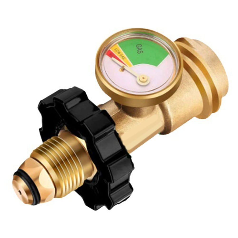 Gas Propane Conversion Charging Connector Pressure Gauge Gas Tank ...