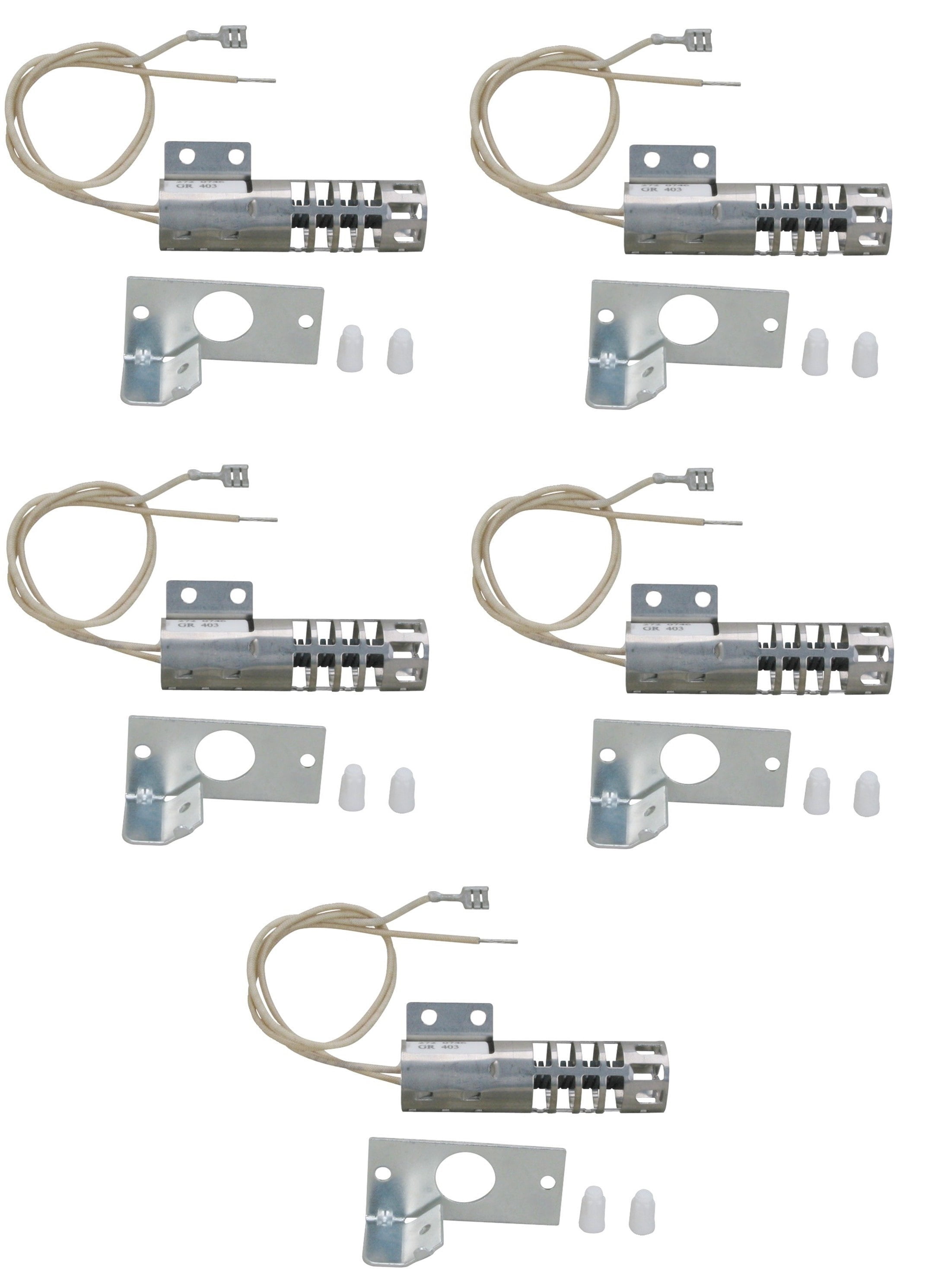 Gas Range Round Igniter 5 Pack for Whirlpool, Sears, GE, 4342528 ...