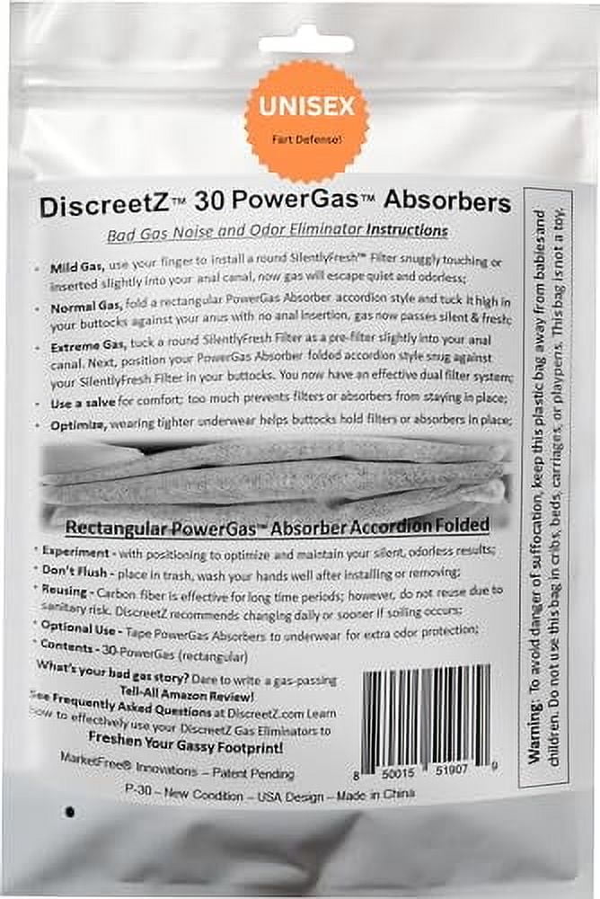 Gas Relief Pads End Odor & Sound up to 100%. Flatulence Relief Pads for ...