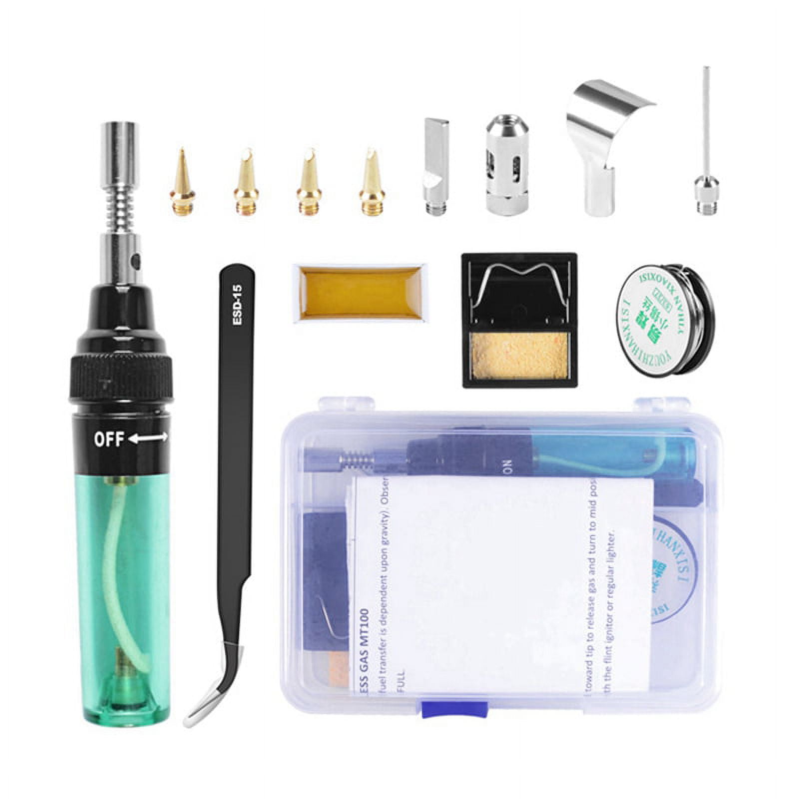 Gas Soldering Iron MT-100 Pneumatic Lo Iron Kit Multifunctional Gas ...