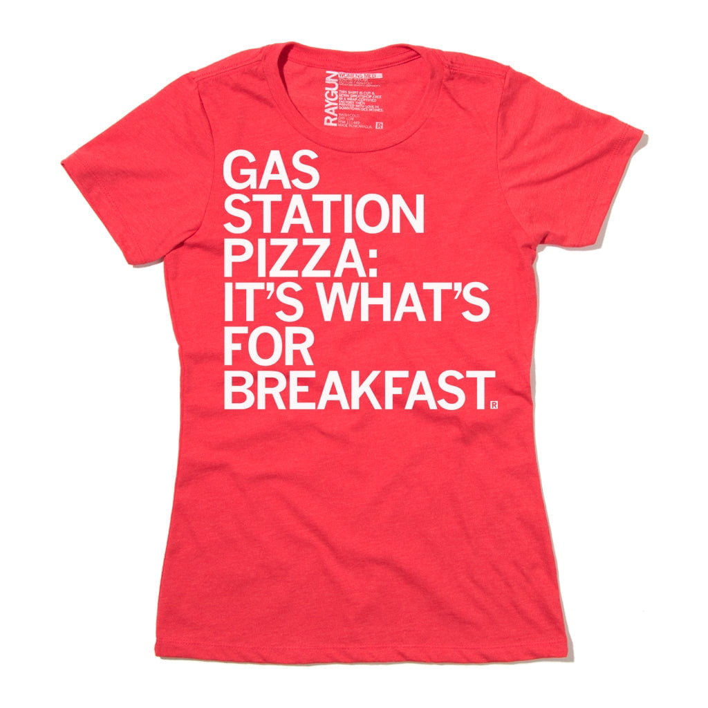 Gas Station Pizza Graphic Tee TShirt Gift - Walmart.com