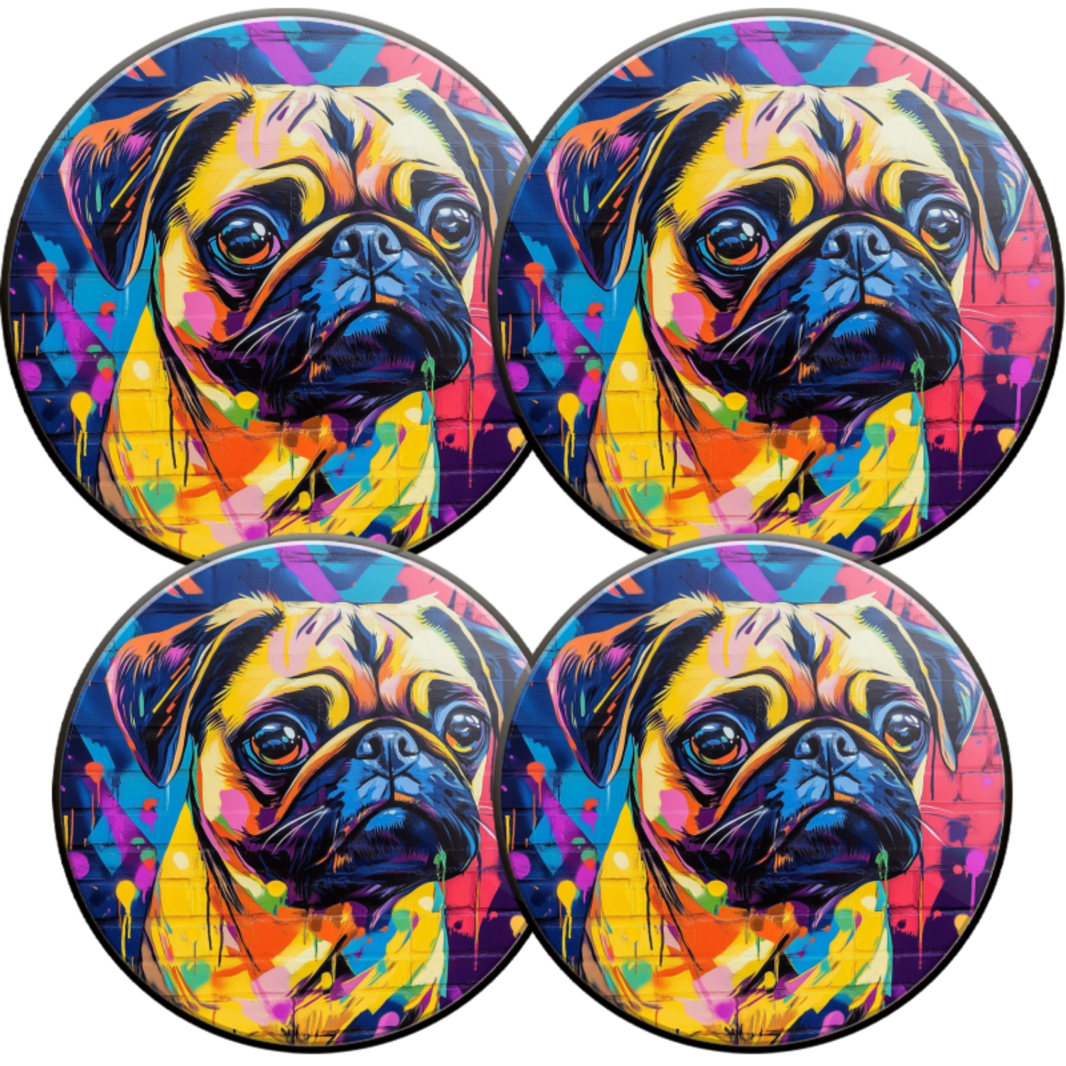 Gas Stove Burner Cover,Electric Stove Top Protector,Easy to Clean,Pug ...