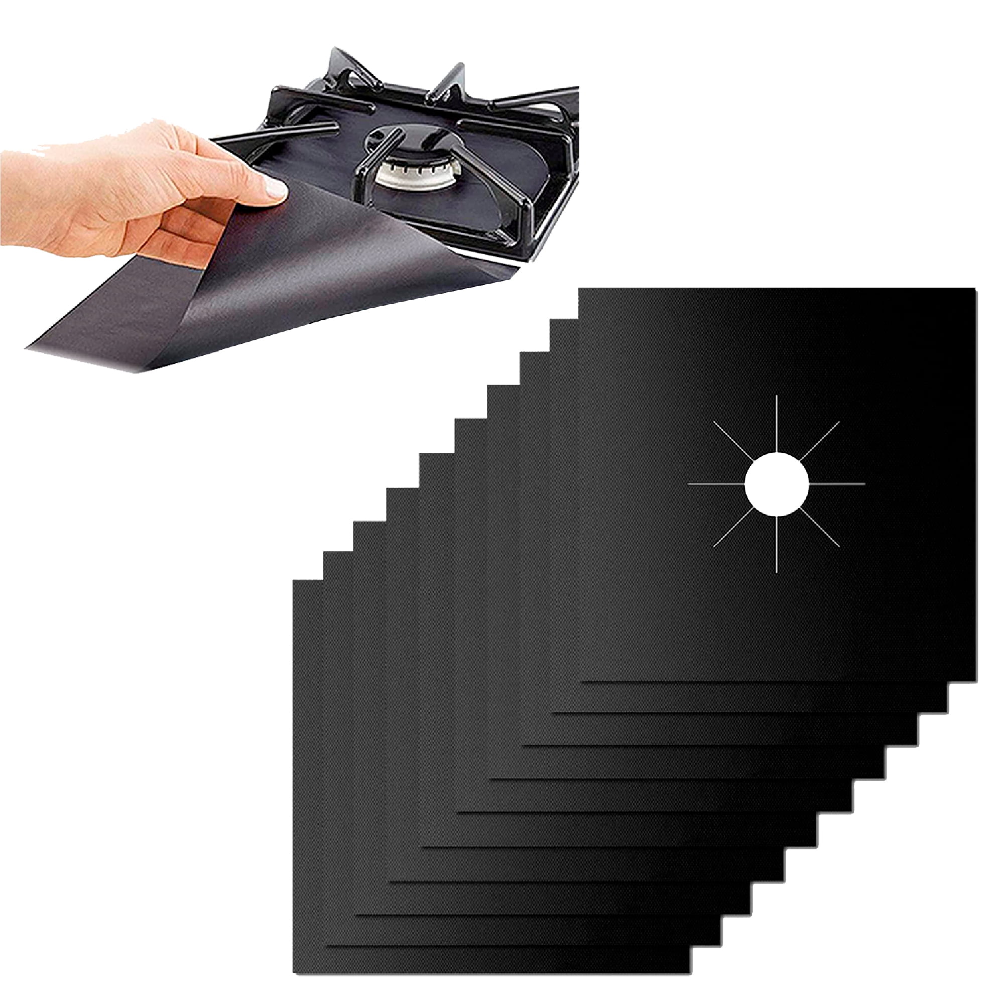 Gas Stove Burner Covers by CarterTM, Reusable Gas Burner Top Surface ...