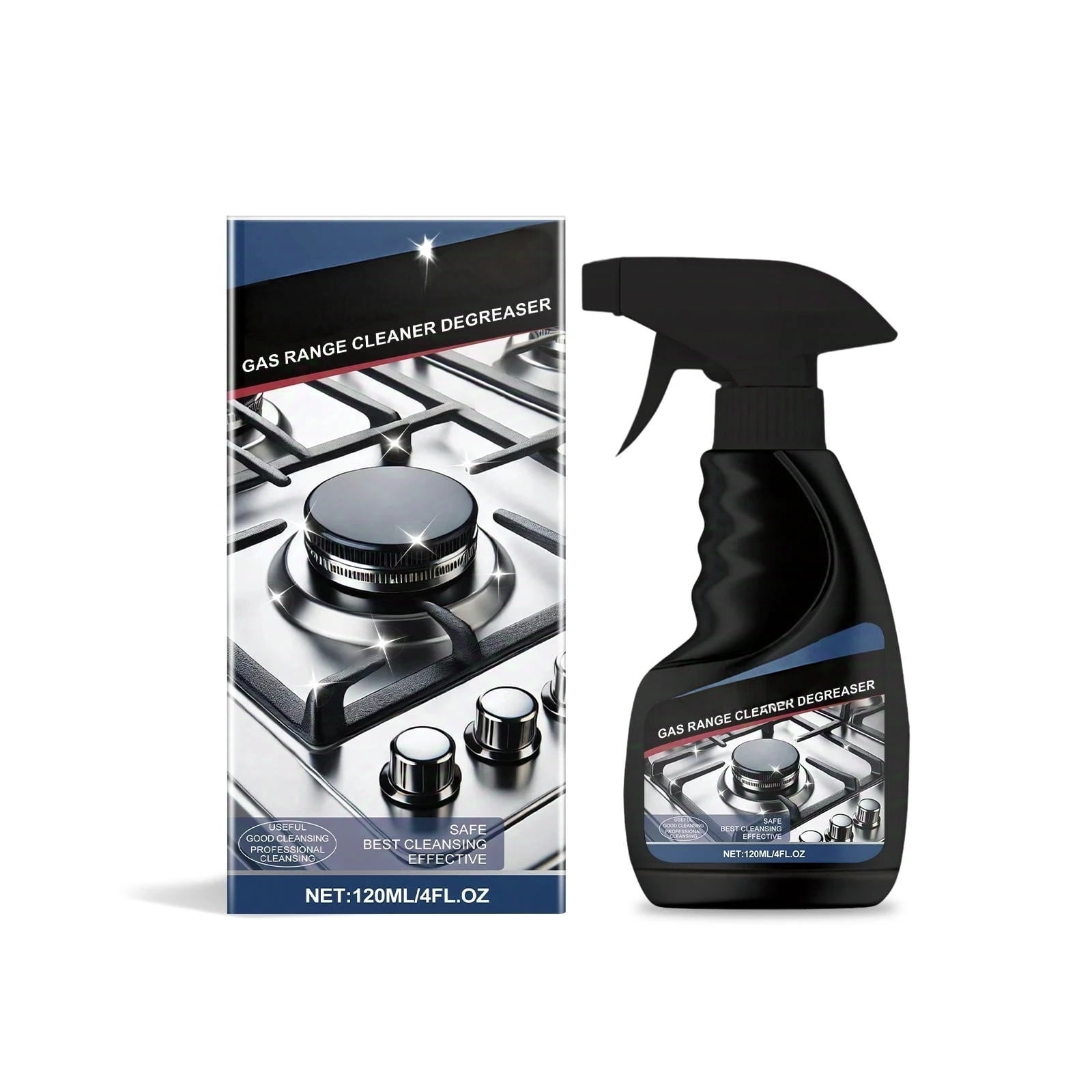 Gas Stove Cleaner - Multi-Purpose Grease Remover for a Shine Like New ...