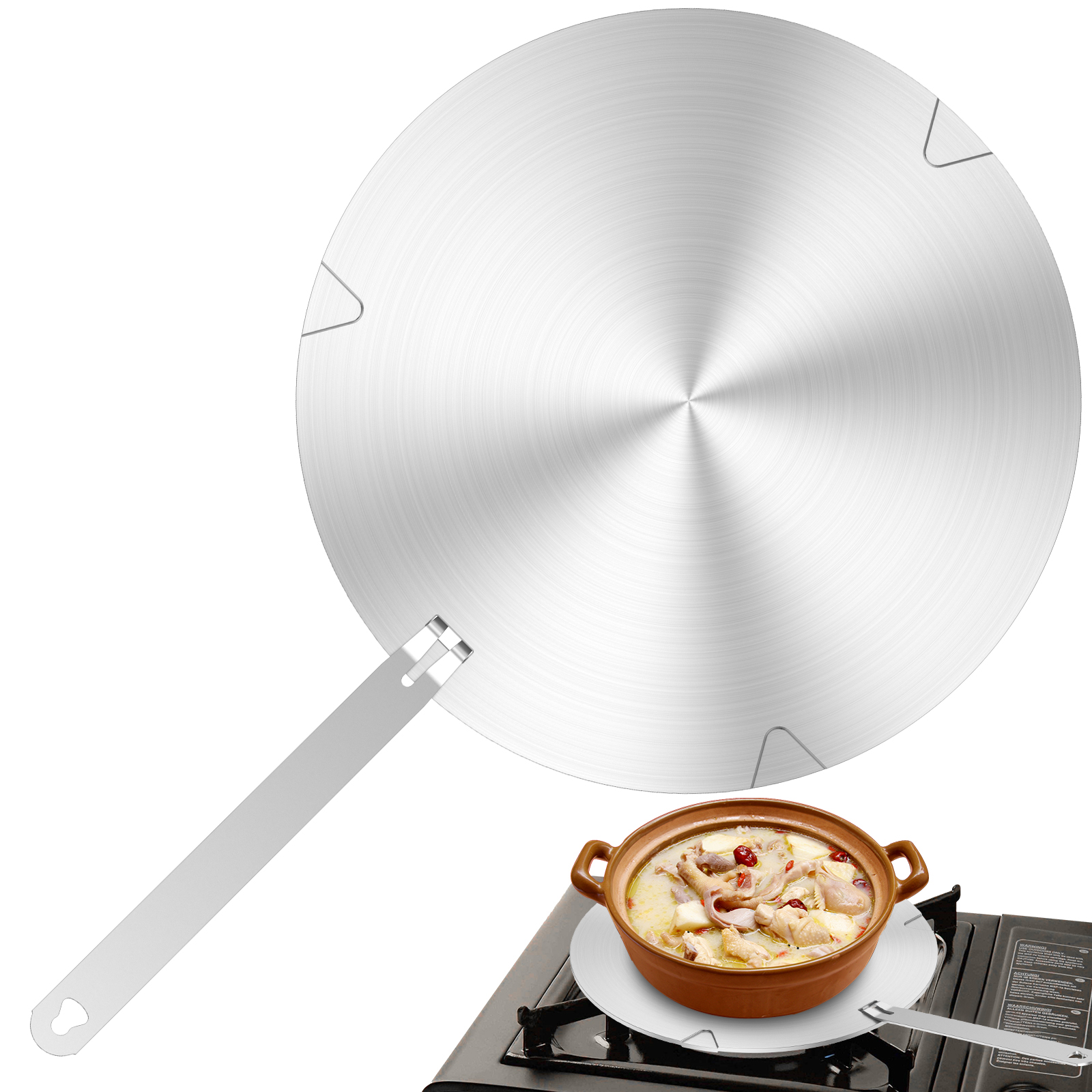 Gas Stove Diffuser Plate Stainless Steel Cooking Induction Adapter with ...