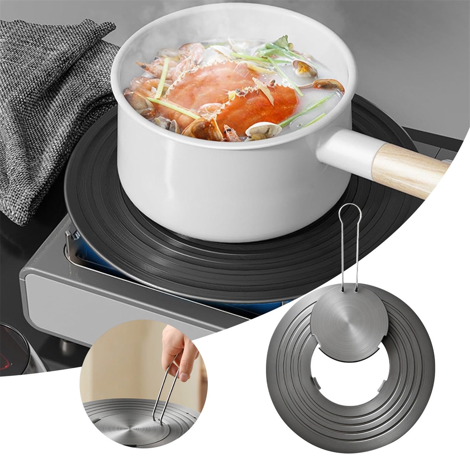 Gas Stove Heat Diffuser Plate, Removable Flame Tamer for Even Cooking ...