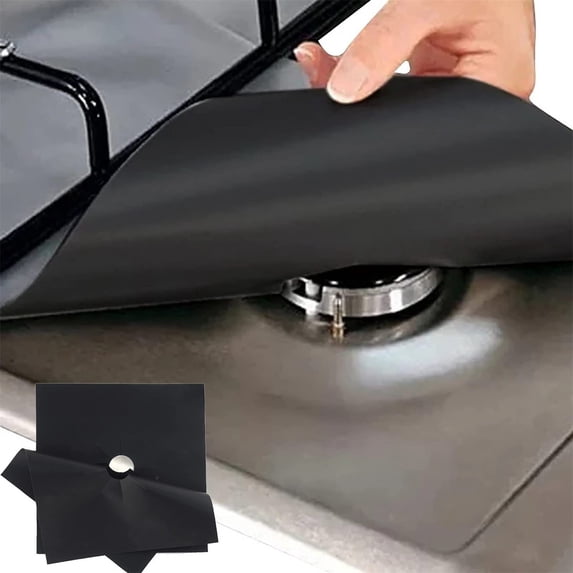 Gas Stove Protector Liner Reusable Non Stick Burner Cover for Cleaning ...
