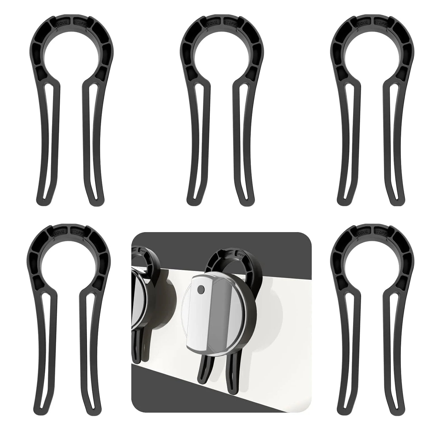 100PC Gas Stove Safety Knob Lock, Baby Proof Stove Oven Locks, Kids ...