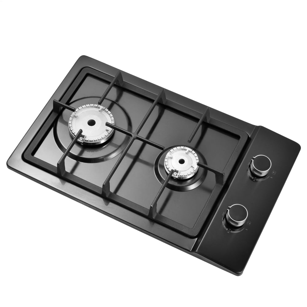 Gas Stove Top W/2 Burner Built-in Gas Cooktop 20in Stainless Steel NG ...