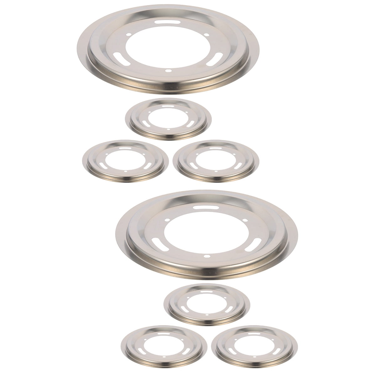 Gas Stove Tray Mat Flat Skillet Stainless Steel Trays Drip Pans ...